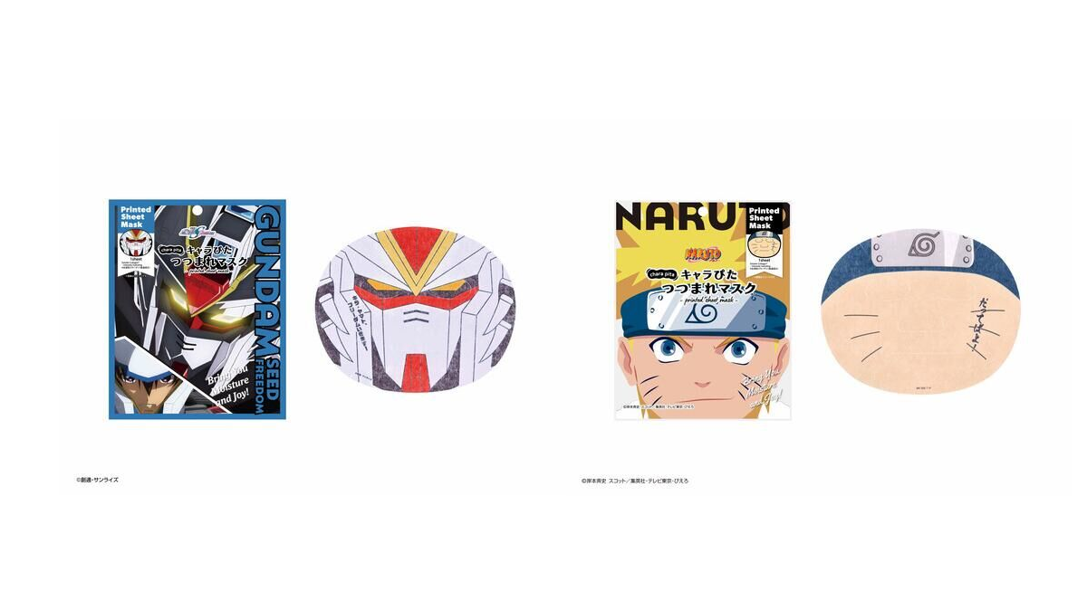 Bandai面具看起来像Gundam和Naruto角色