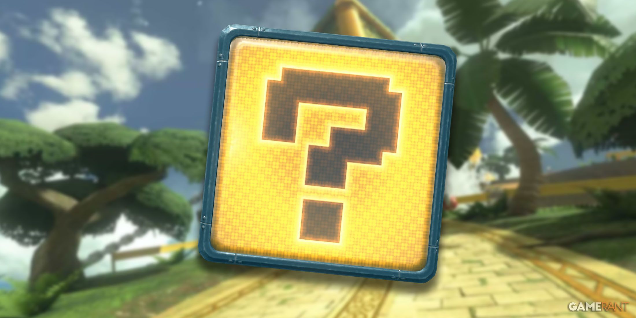 一切都很好吗？马里奥卡丁车界的块废墟问号面板