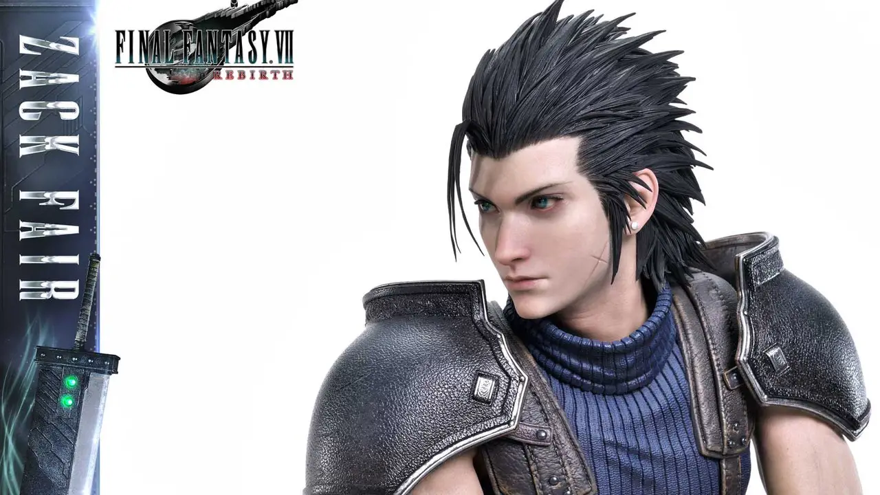 最终幻想VII重生Zack Fair 1/4级数字现在可用于预订，以超过两千美元