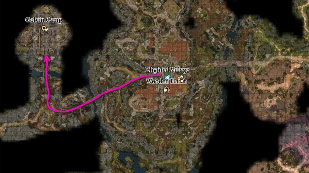 如何到达鲍德尔大门3的哥布林营地 - 飞鸟矩阵