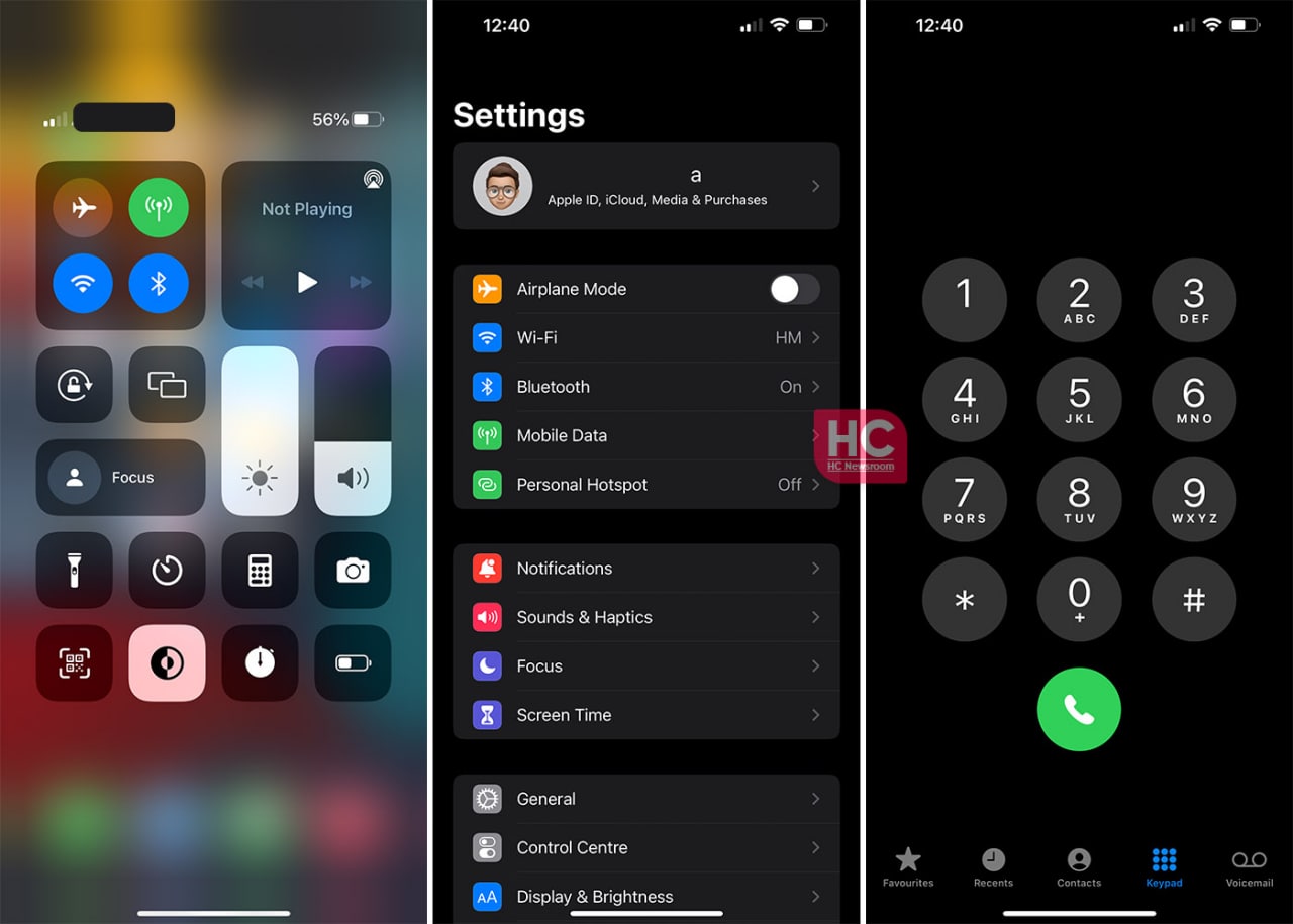 暗黑模式对比：EMUI 12 vs 原生 Android 12 vs One UI 4.1 vs HarmonyOS 2 vs iOS 15 ...